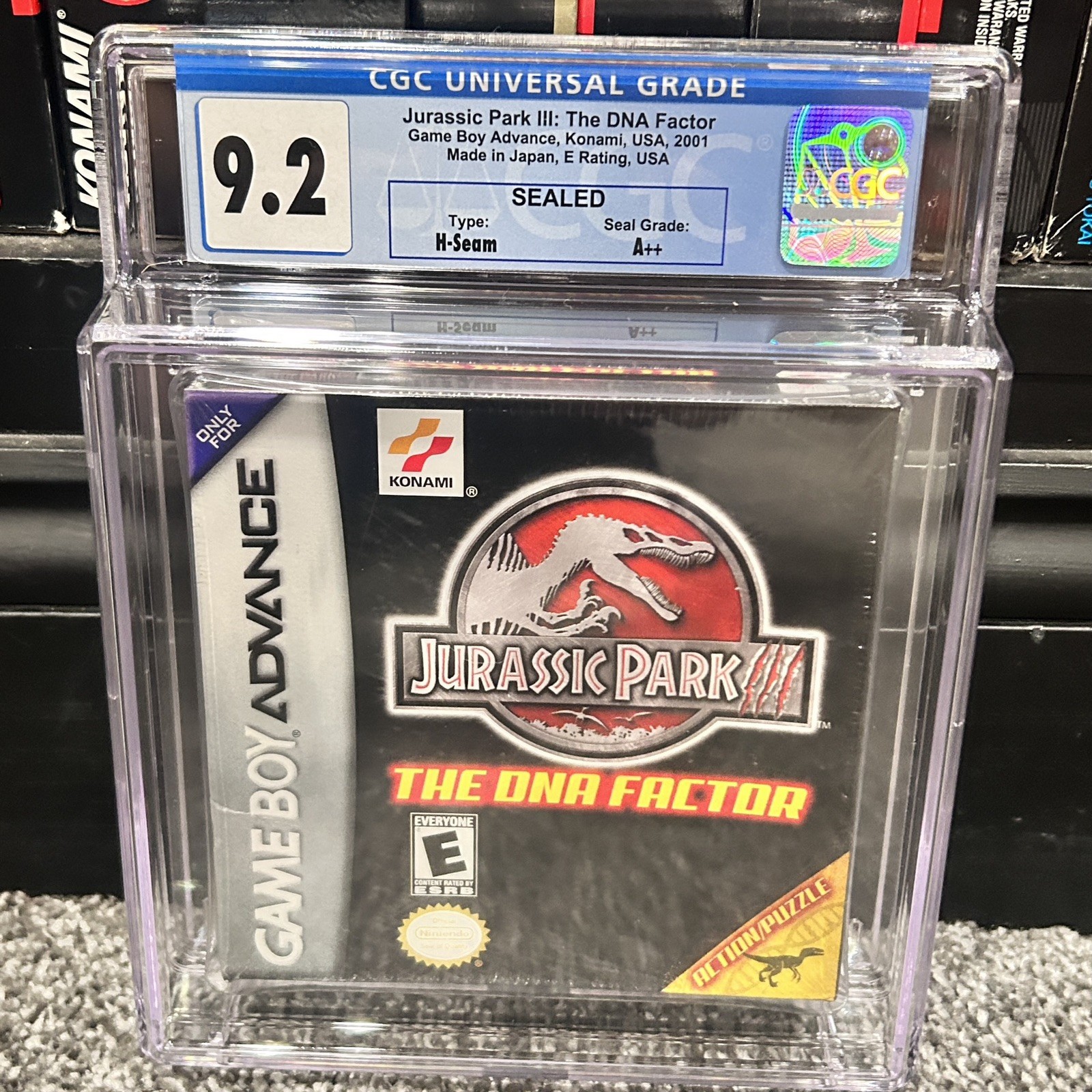 Jurassic Park III DNA Factor Nintendo GameBoy Advance GBA Brand Sealed ...