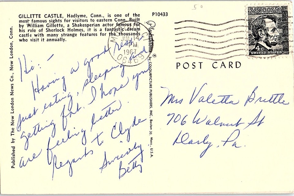 Postcard BUILDING SCENE Hadlyme Connecticut CT a/18 AI0127 | eBay