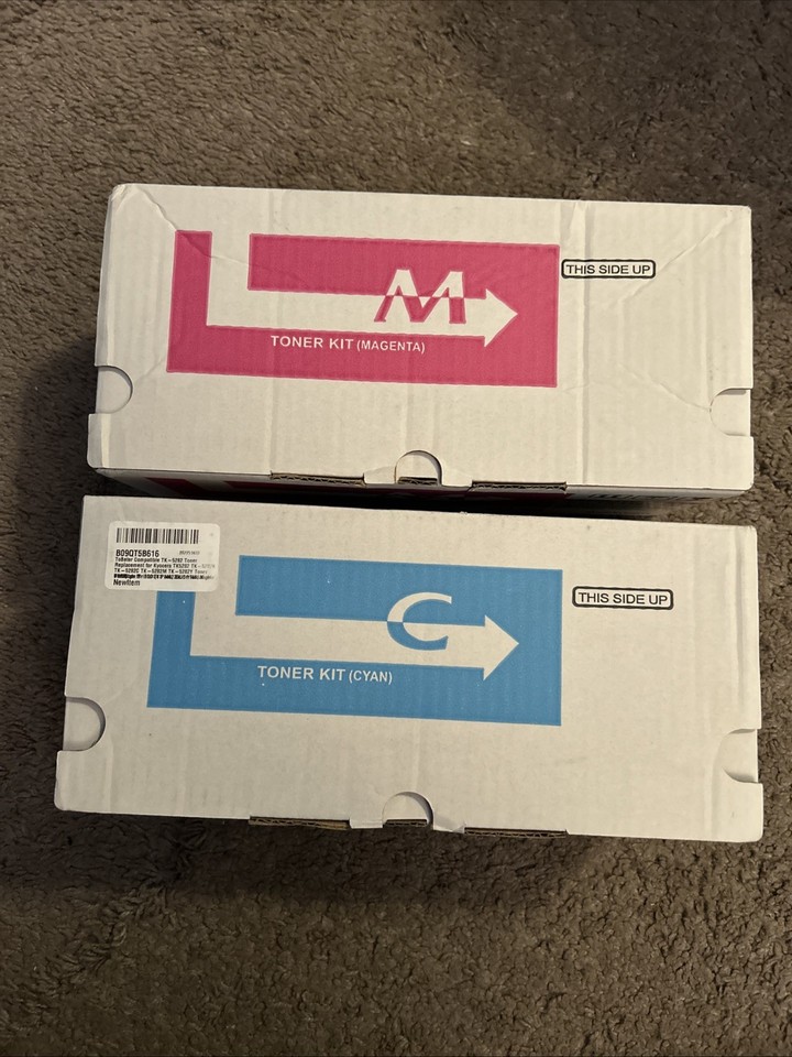 2 Kyocera Toner Kit Cyan TK5282-1C Magenta 1M Ecosys Replacement | eBay