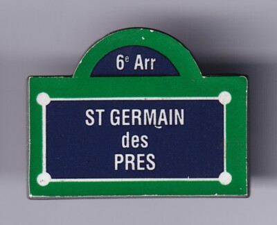RARE PINS PIN'S .. TOURISME PLAQUE DE RUE SAINT GERMAIN DES PRES PARIS ...