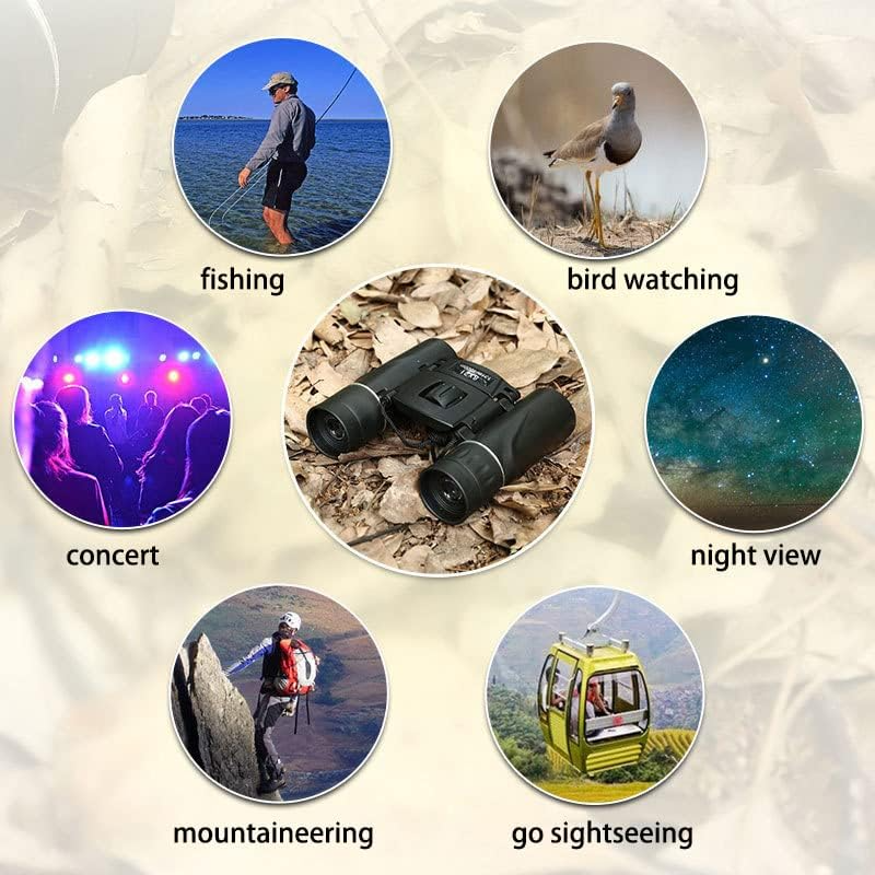 500x25 Portable HD Zoom Powerful Binoculars Day Low Night Optics ...