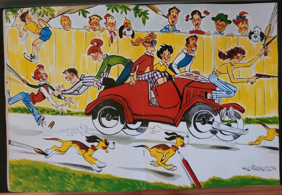 1960's Modern Cartoon by Walter Foster Art Book “How To Draw” 10 1/2” x ...