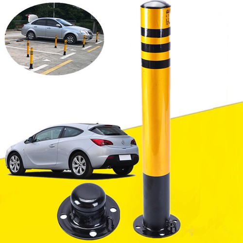 1x Lockable Parking Barrier Security Bollard Post for Car Park Night ...