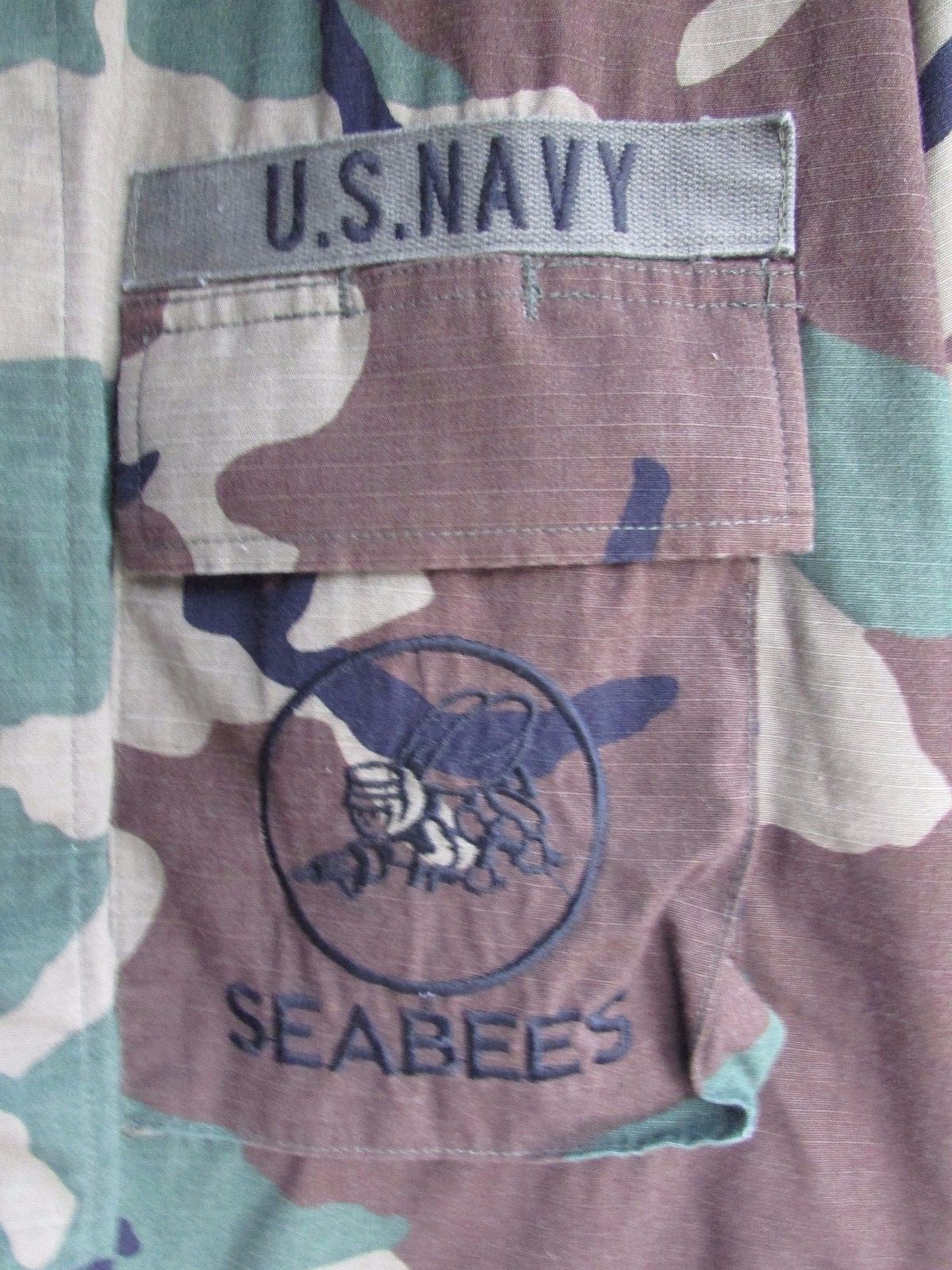 US Navy SEABEE BDU PO2- Named - Med/Short | eBay