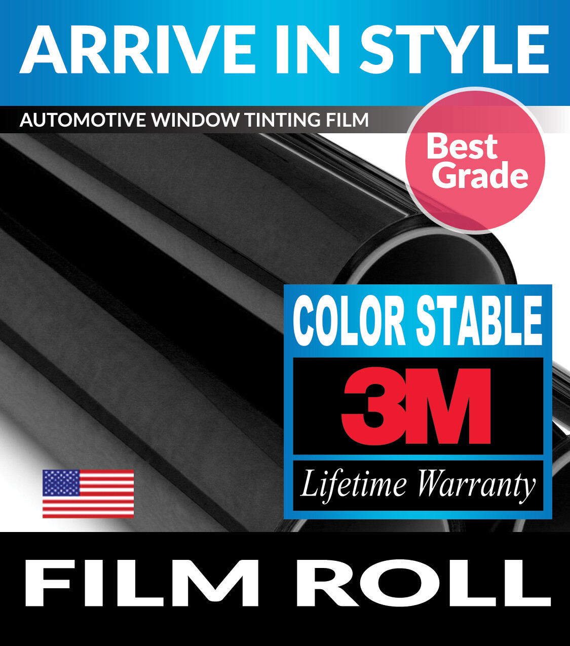 3M COLOR STABLE 35% VLT 20" x 96" WINDOW TINT ROLL 50.8cm x 243.84cm | eBay