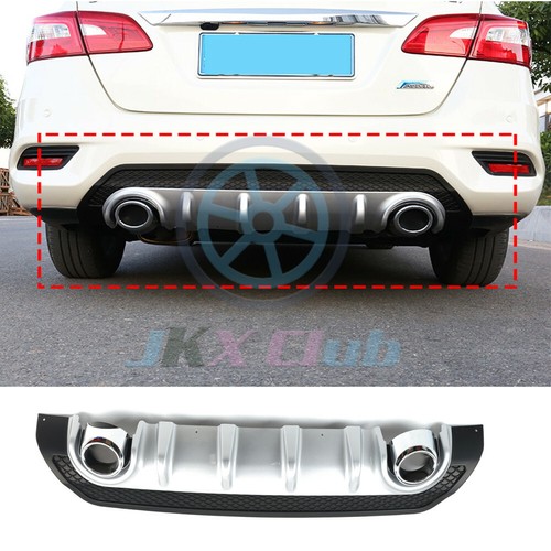 For Nissan Sentra 2016-2019 ABS Rear Bumper Lip Diffuser Body k Trim w ...