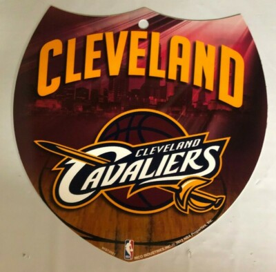 Cleveland Cavaliers NBA Team Interstate Sign Shield Plastic Sign 8" by ...