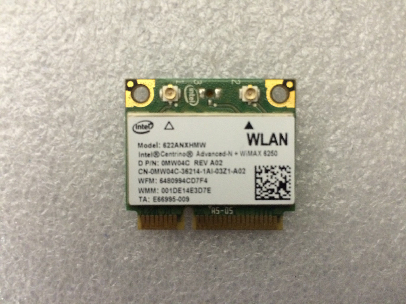 New OEM Dell MW04C Intel Centrino Advanced-N WiMAX 6250 622ANXHMW agn ...
