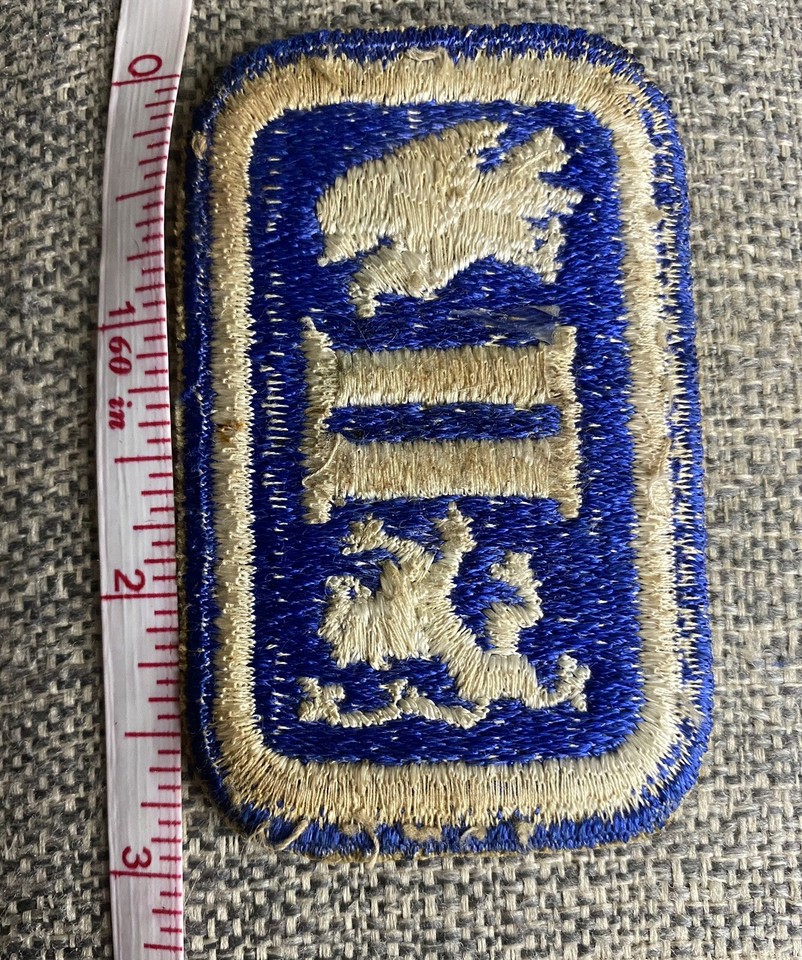 II Corps White Back Patch-OD--- WWII Vintage Patton Africa Sicily Italy ...