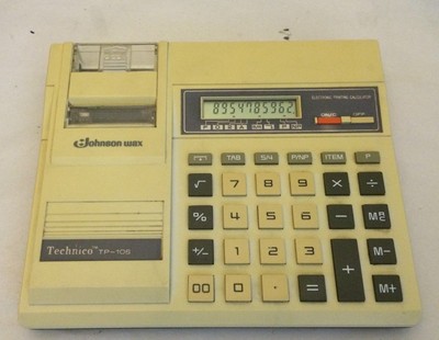 Used Technico TP-106 10 Digit Printing Calculator Johnson Wax **Works ...