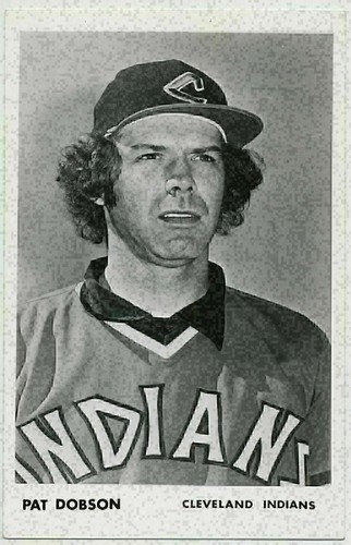 Pat Dobson, Pitcher Cleveland Indians - Baseball Postcard RPPC | eBay