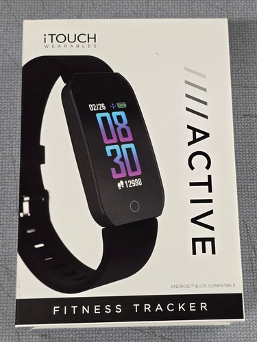 Brand New iTouch Active Black Fitness Tracker Smart Watch for Apple or ...