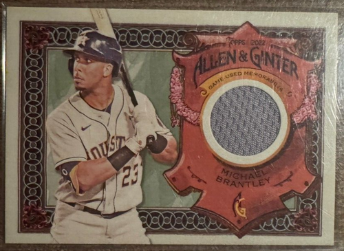 2022 Topps Allen & Ginter Michael Brantley #AGRA-MB Full Size Relic ...