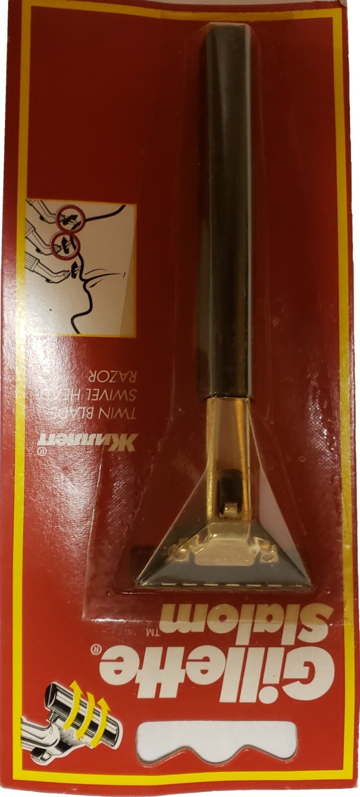 Vintage Gillette Slalom Twin Blade Swivel Head Razor | eBay