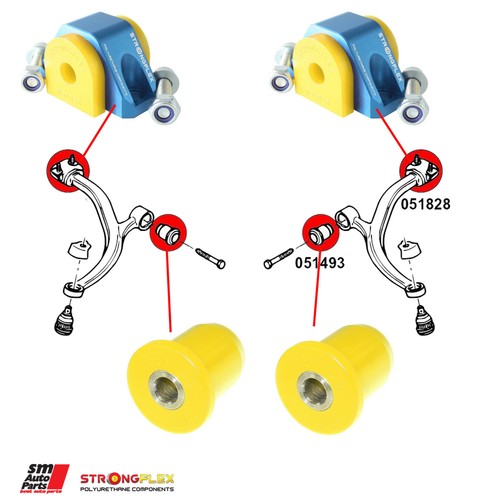 Citroen AX, Saxo kit silentblocs triangle avant SPORT 352351, 96106474 ...