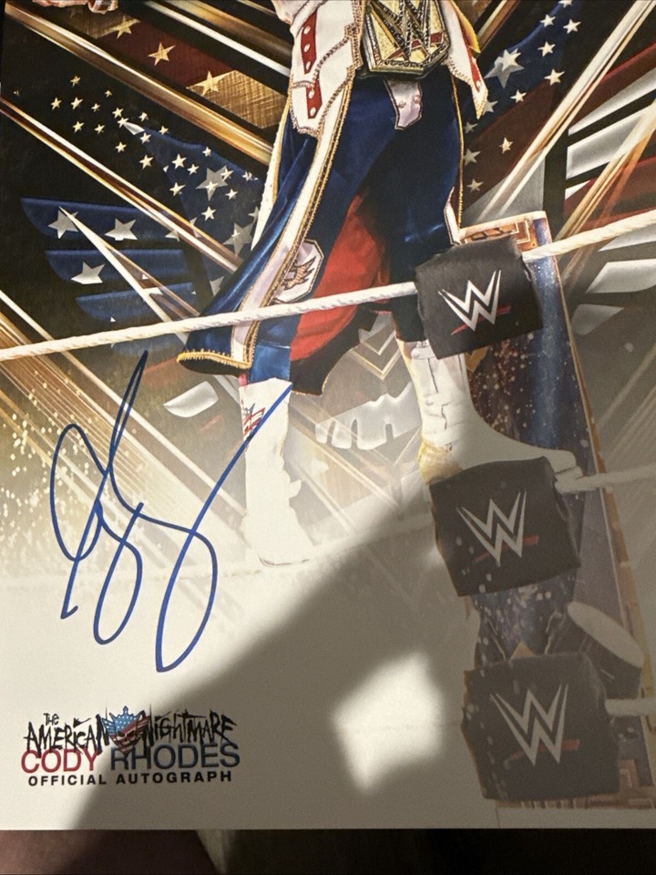 Cody Rhodes Signed 11x14 Autographe WWE Champion American Nightmare W ...