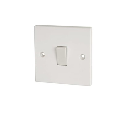 Super Slim White Single Light Switch 1 gang 2 Way Intermediate ...
