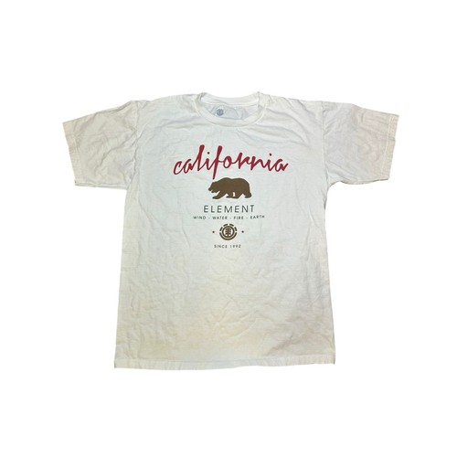 Element Men’s California Bear Graphic T-Shirt White Size Medium | eBay