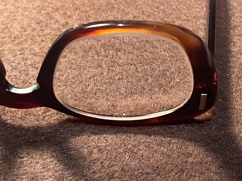 ITEK 4 1/4 5 1/2 Vintage Eyeglasses Dark Brown Turtle Shell With 5 ...