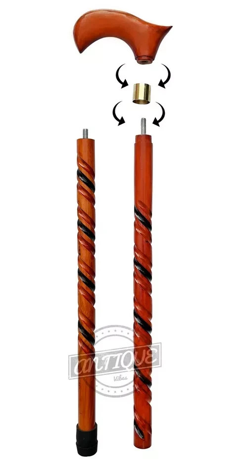 Wooden Walking Sticks Regular Accessories Wood Walk Canes Gift For Men ...
