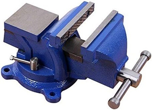 Bench Vice 4 Inch 100mm 6.8kg, Heavy Duty 360 Degree Swivel Base Lathe ...