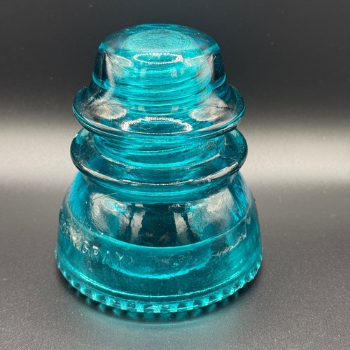 Hemingray 42 Glass Insulator (Lot of 2) Beautiful Blue Colors Vintage ...