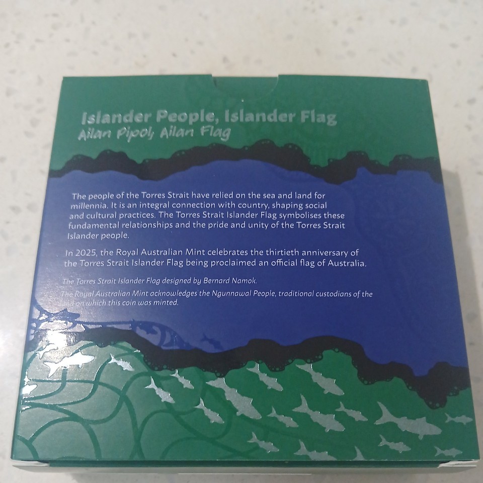 2025 $2 Silver Proof Coin 30th Anniversary Torres Strait Islander Flag ...