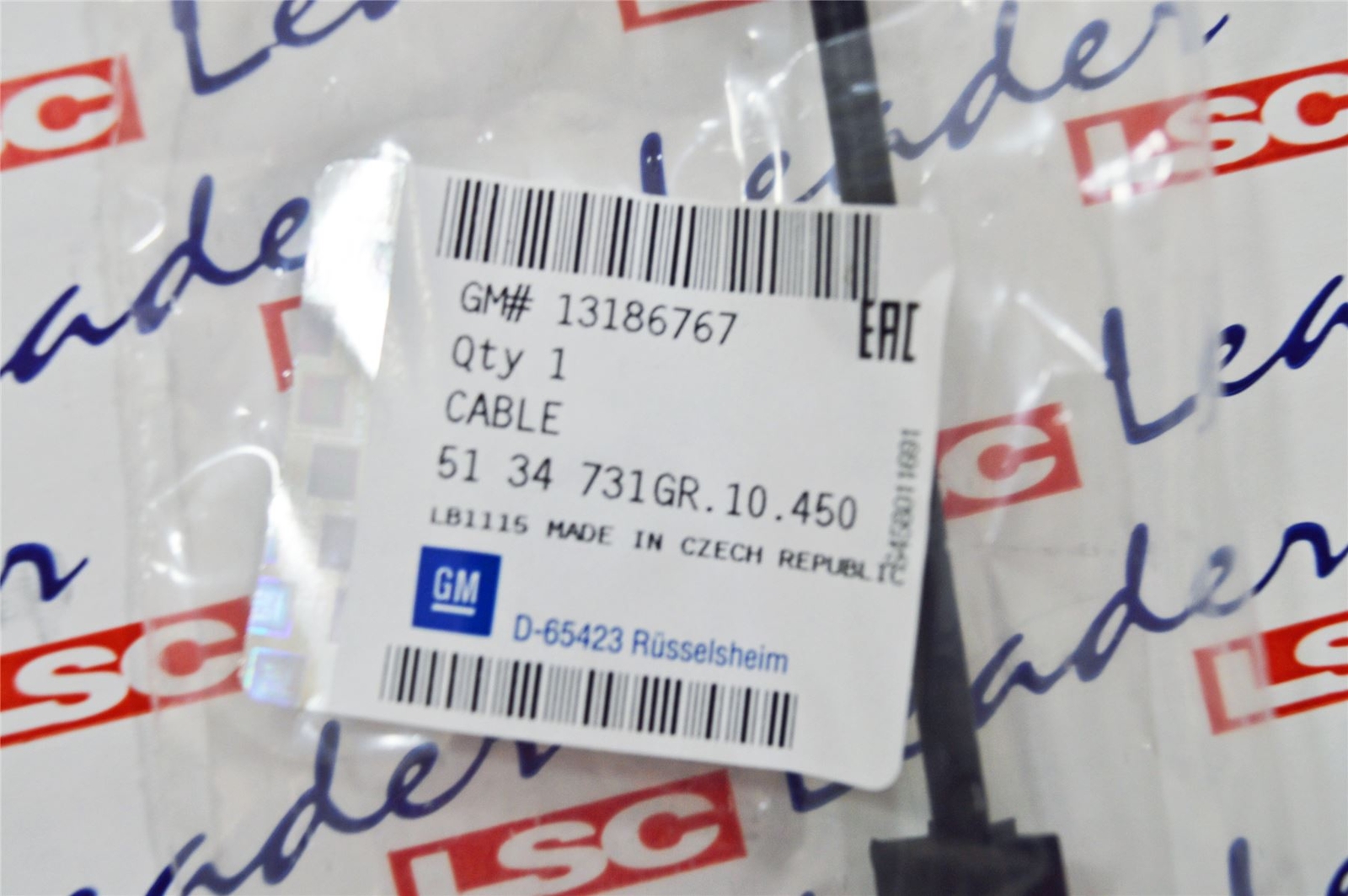 Vauxhall Corsa D 2007-14 3 Door Hatch Door Release Cable 13186767 ...