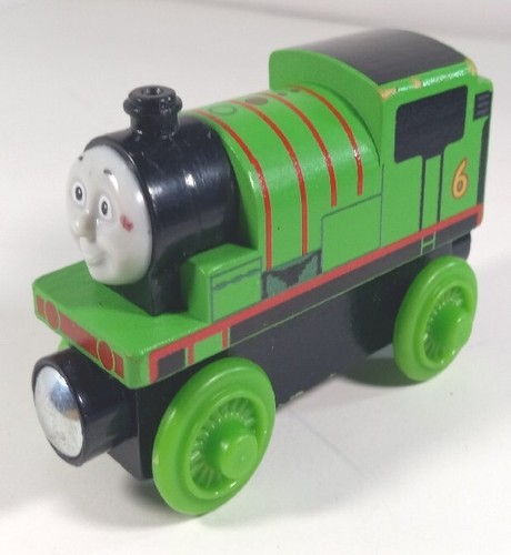 wooden thomas the train Percy #6 4 Wheels Green GGG30 1369DS | eBay
