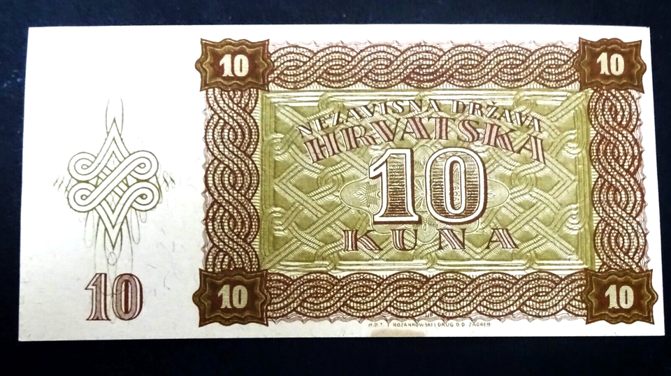 Croatia, NDH 1941 10 KUNA banknote, UNC. | eBay