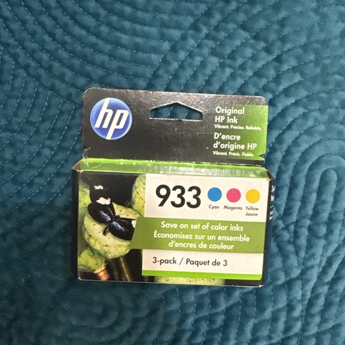 Genuine HP Ink Cartridges NEW Model 933 Cyan Magenta Yellow 3 Pack EXP ...