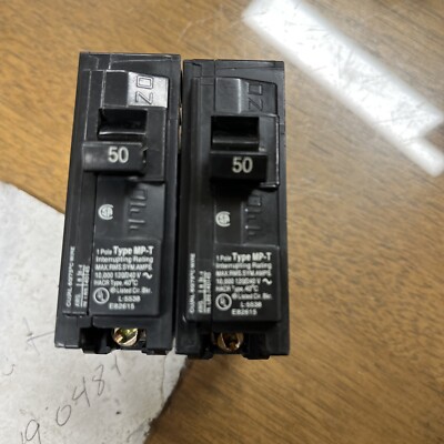 *LOT OF 2* Murray MP150 50-Amp 1-Pole MP-T Circuit Breaker- B 82 | eBay