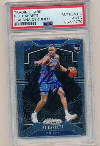 R.J. Barrett Signed Autographed 2019-20 Panini Prizm Rookie Card #250 ...