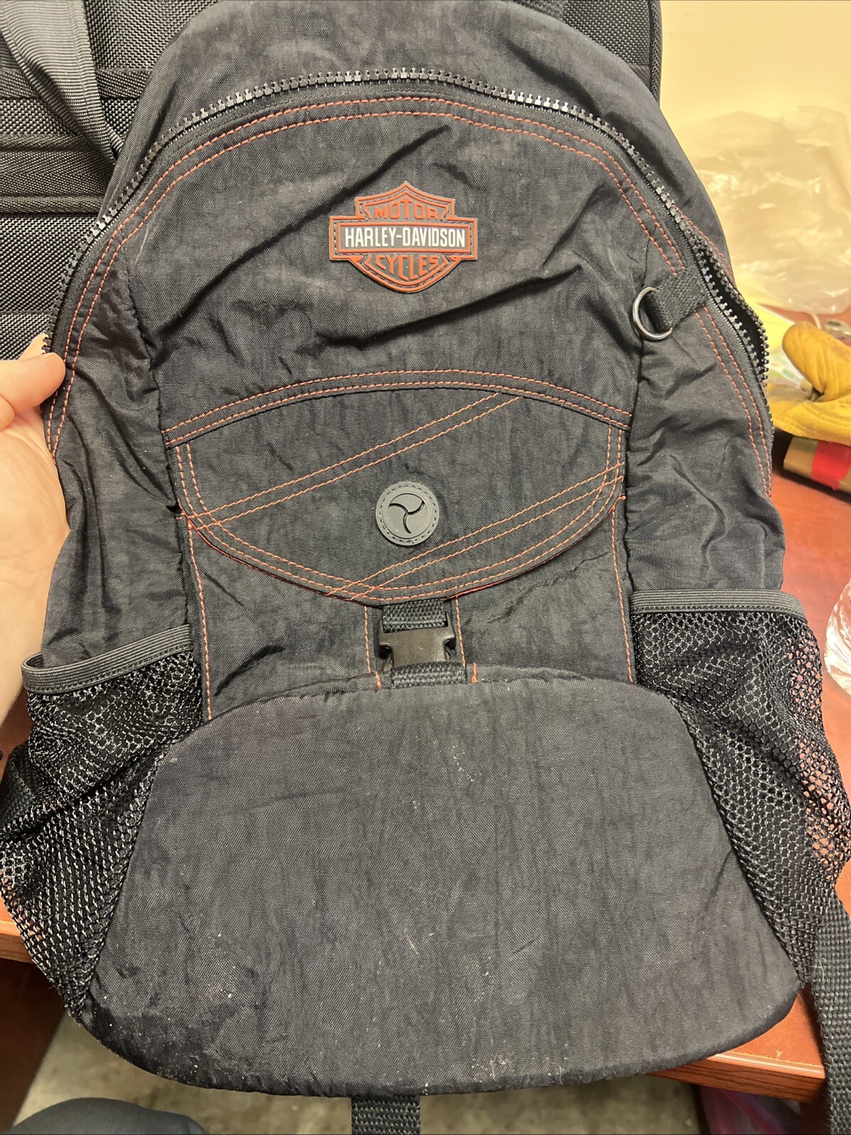 Harley Davidson Womens Rally Backpack RL7220S-ORGBLK - Gem