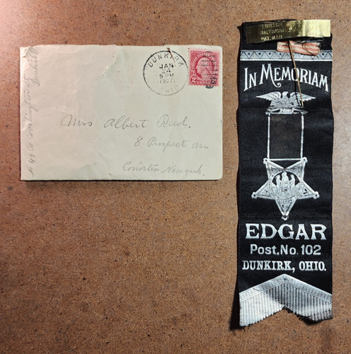 1886 GAR Grand Army Of The Republic Veteran Dunkirk OH In Memoriam ...