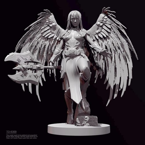 1/24 resin figure model Flying Winged Angel Female Warrior 3D Printing ...