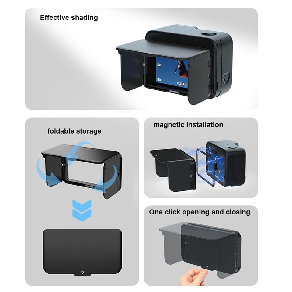 For insta360 Ace Pro 2 Camera Sunshade Sun Hood Screen Protector Cover ...