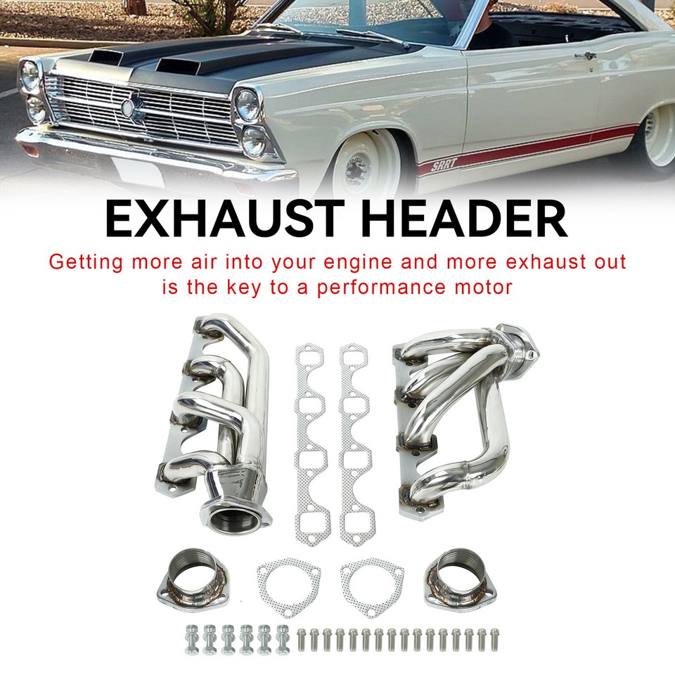 Header Kit FOR Ford Mustang Falcon Fairlane Mercury Cougar 4.3 4.7 5.0 ...