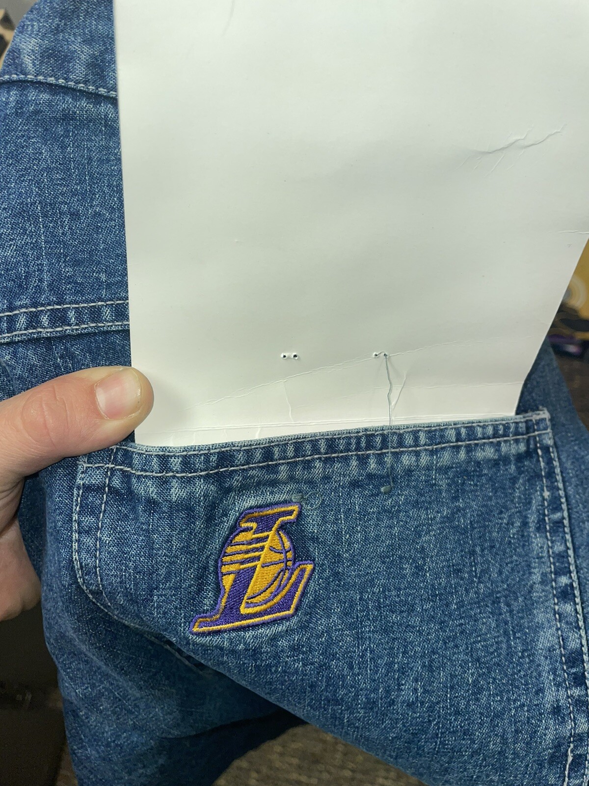 NWT Vintage UNK NBA Denim Jeans Basketball Men’s 32x30 Lakers Kobe Eta ...