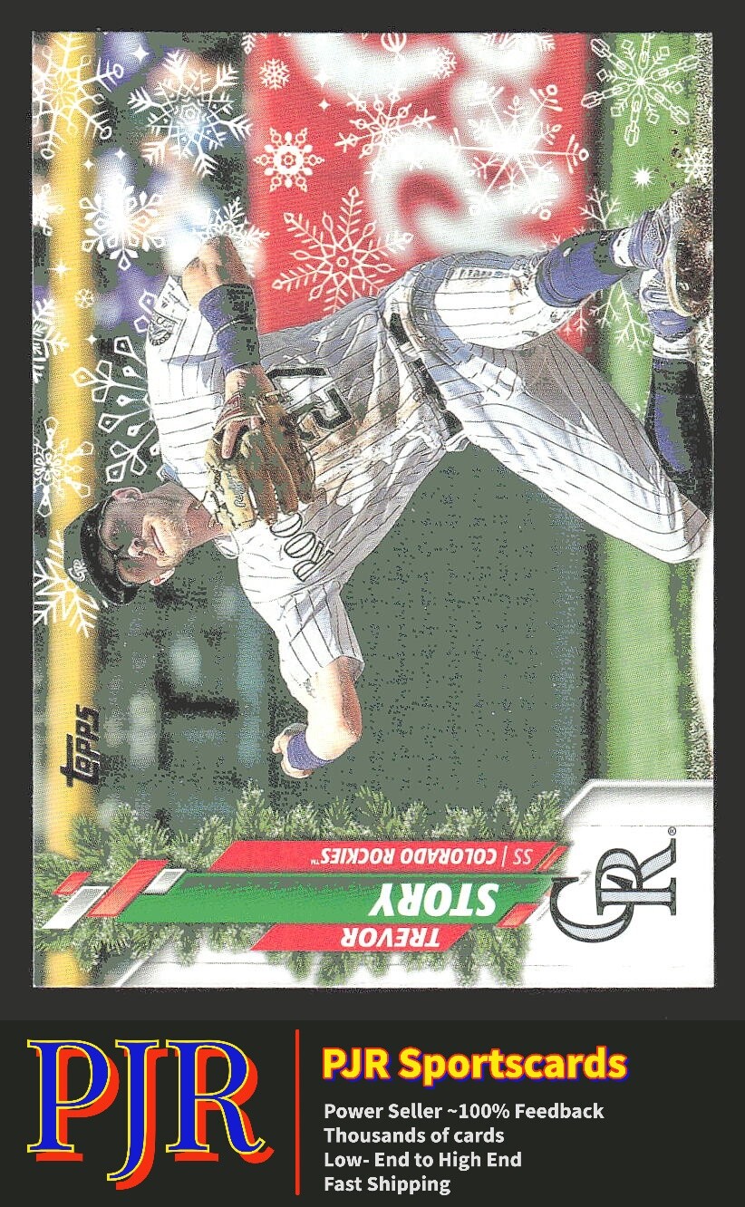 2020 Topps Holiday #HW133b Trevor Story Colorado Rockies 35% Off 4 ...