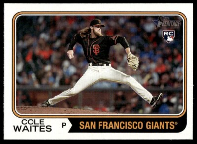 2023 Topps Heritage Cole Waites Rookie G3 San Francisco Giants #258 | eBay