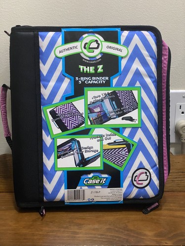 CASE IT THE Z 3 RING BINDER 3 INCH CAPACITY Blue | eBay