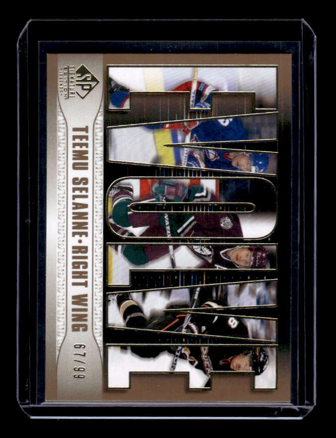 2020-21 SP Signature Legends Evolve Gold #E16 Teemu Selanne /99 - NM-MT ...