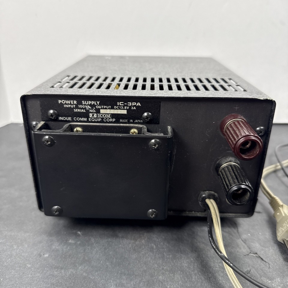 ICOM POWER SUPPLY IC-3PA Working Condition | eBay