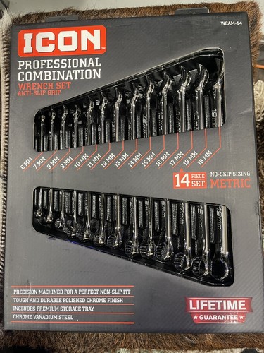 Icon Professional Metric 14 Piece Wrench Set WCAM-14 | eBay