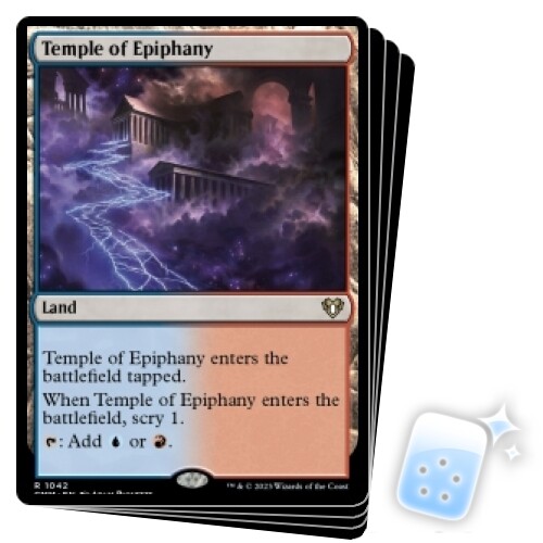 TEMPLE OF EPIPHANY (COMMANDER DECK) X4 Commander Masters Magic MTG MINT ...