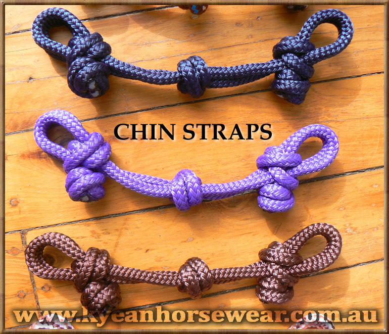 KNOTTED ROPE CHIN STRAP - Professionally Made- 35 Colours Available | eBay