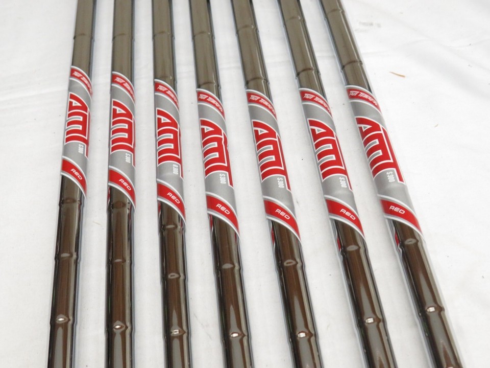 Used Titleist T350 Iron Set 5-PW+48* TT AMT Red S300 Stiff Flex Steel ...