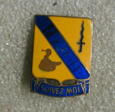 /US Army Crest Pin Dui 14th Cavalry regiment,1950s,German edition | eBay