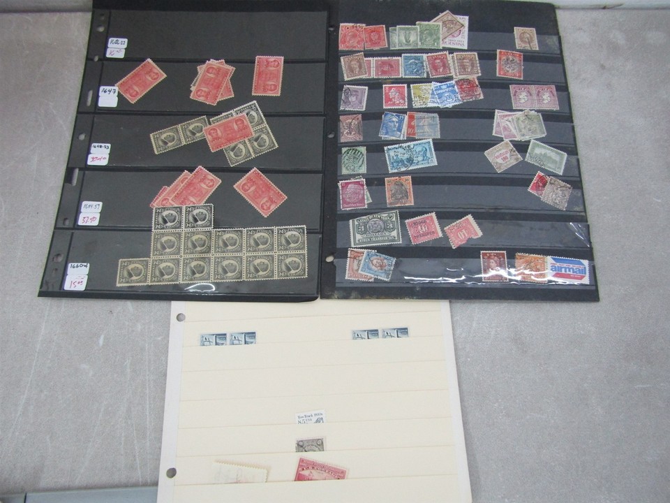 Nystamps US Large many mint stamp collection albums 32 pound carton ...